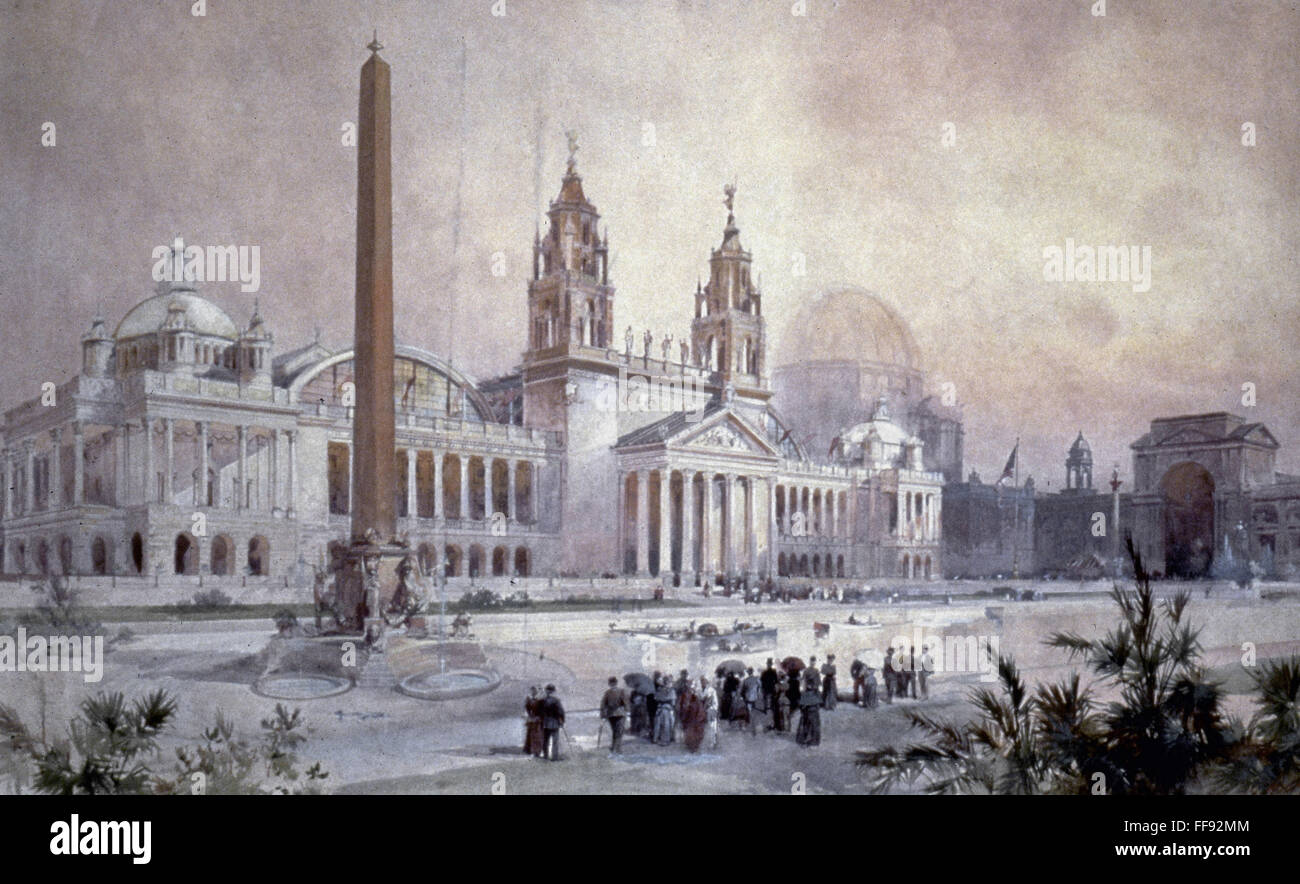 COLUMBIAN EXPOSITION, 1893. /nMachinery Hall, World's Columbian ...