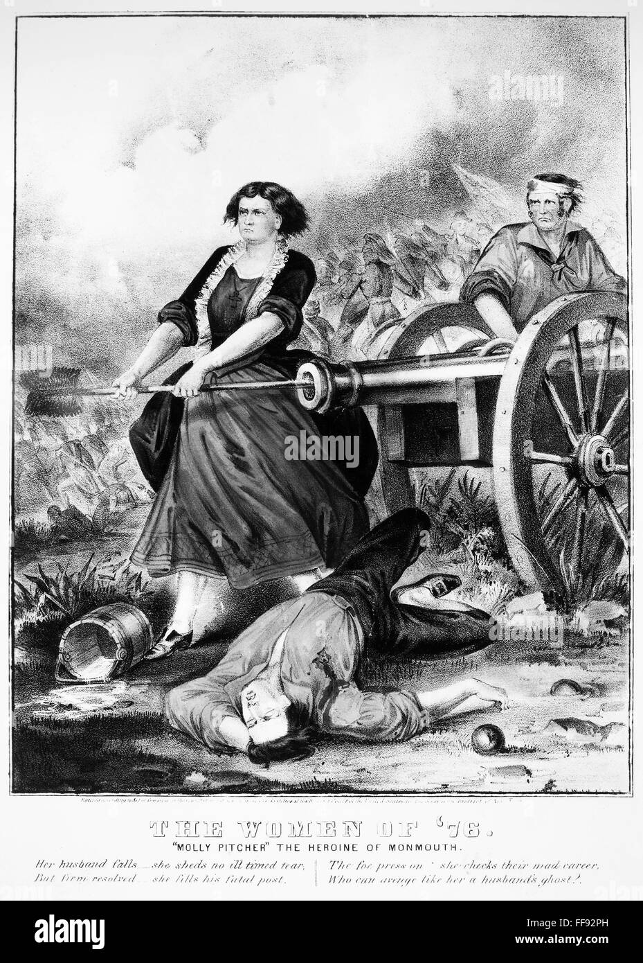 MOLLY PITCHER (c1754-1832). /nNΘe Mary McCauley. American Revolutionary ...
