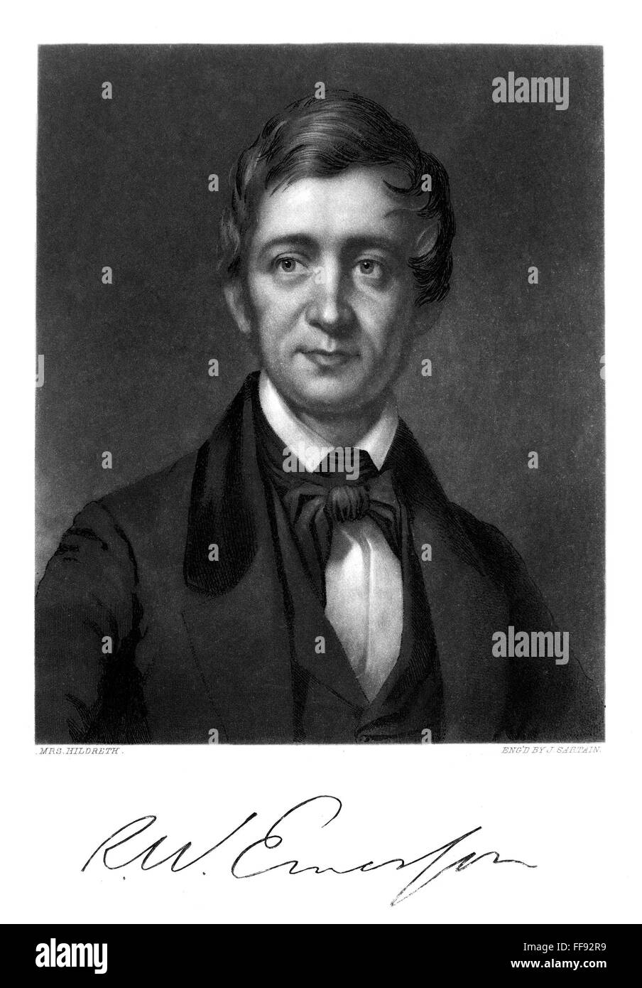 RALPH WALDO EMERSON /n(1803-1882). American philosopher and man of ...