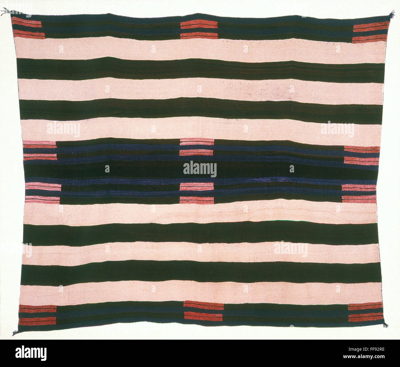 NAVAHO NATIVE AMERICAN WOOL BLANKET Stock Photo - Alamy