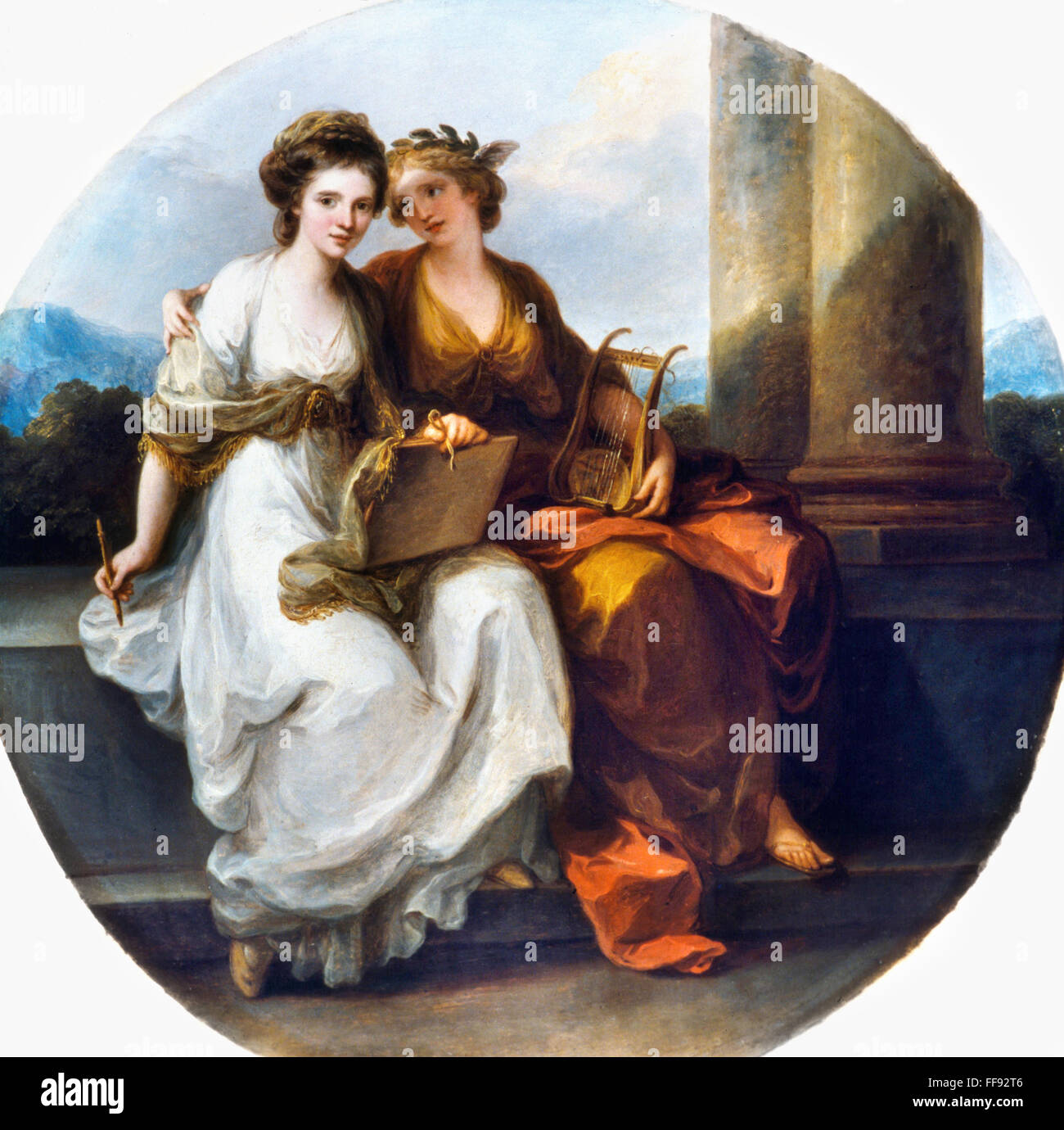 ANGELICA KAUFFMANN /n(1741-1807). Swiss painter. 'The Artist in the ...