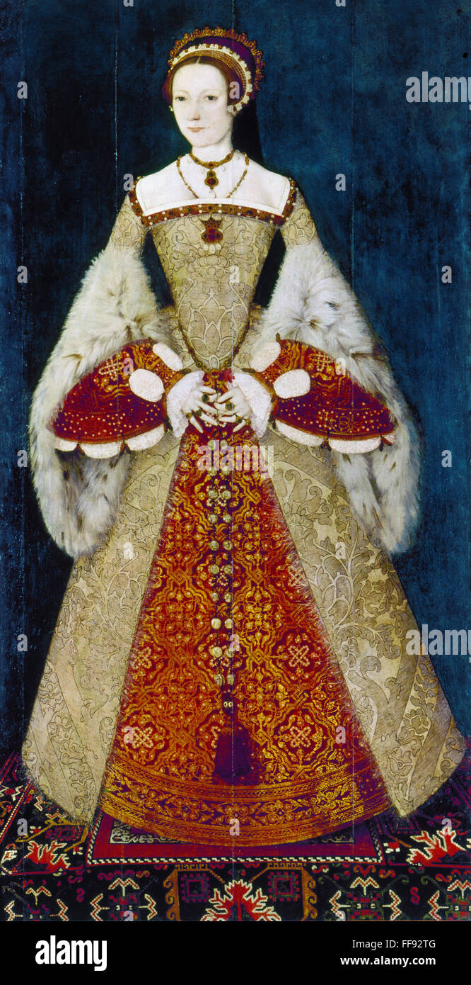 LADY JANE GREY (1537-1554). /nPanel, c1545, attributed to Master John ...