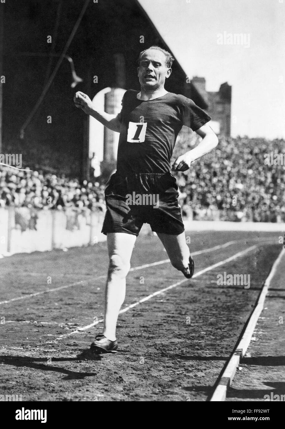 PAAVO NURMI (1897-1973). /nFinnish long-distance runner. Winning the 4 ...