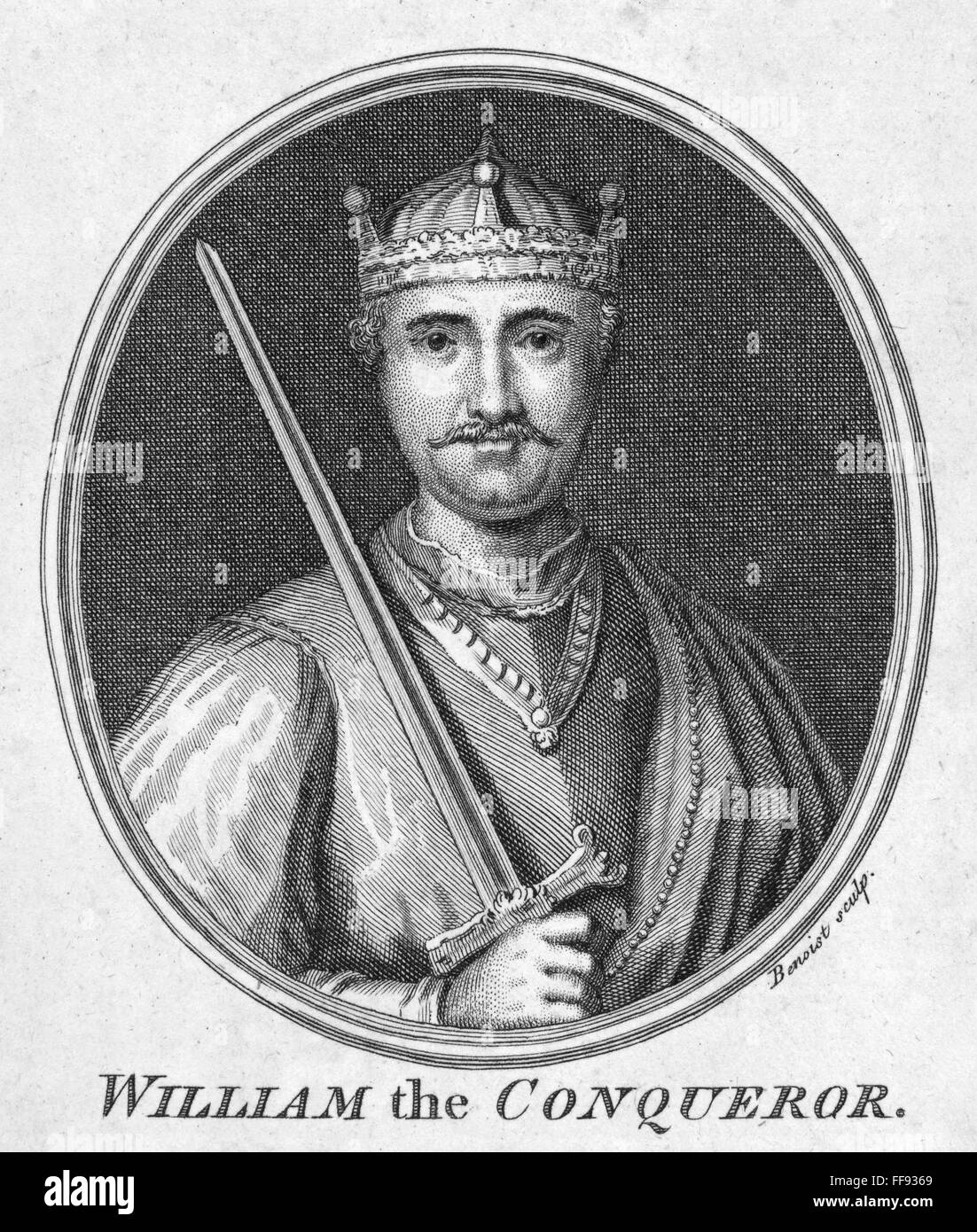 WILLIAM THE CONQUEROR /n(1027-1087). King of England, 1066-87. Copper ...