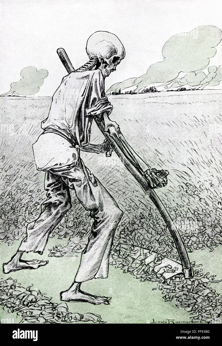 WORLD WAR I: CARTOON. /n'The Harvest Is Ripe' - Anti-World War I ...