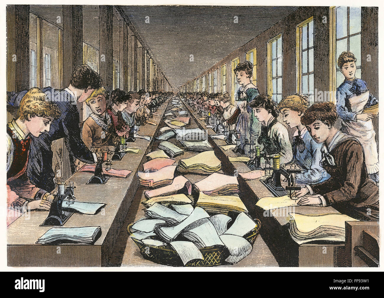 19th century working factory workers hi-res stock photography and ...