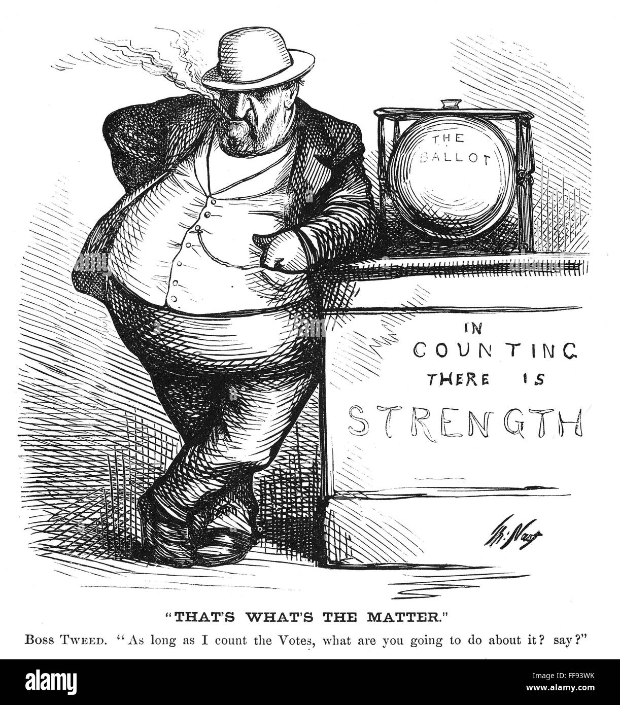 WILLIAM MAGEAR TWEED /n(1823-1878). American politician. 'That's What's ...