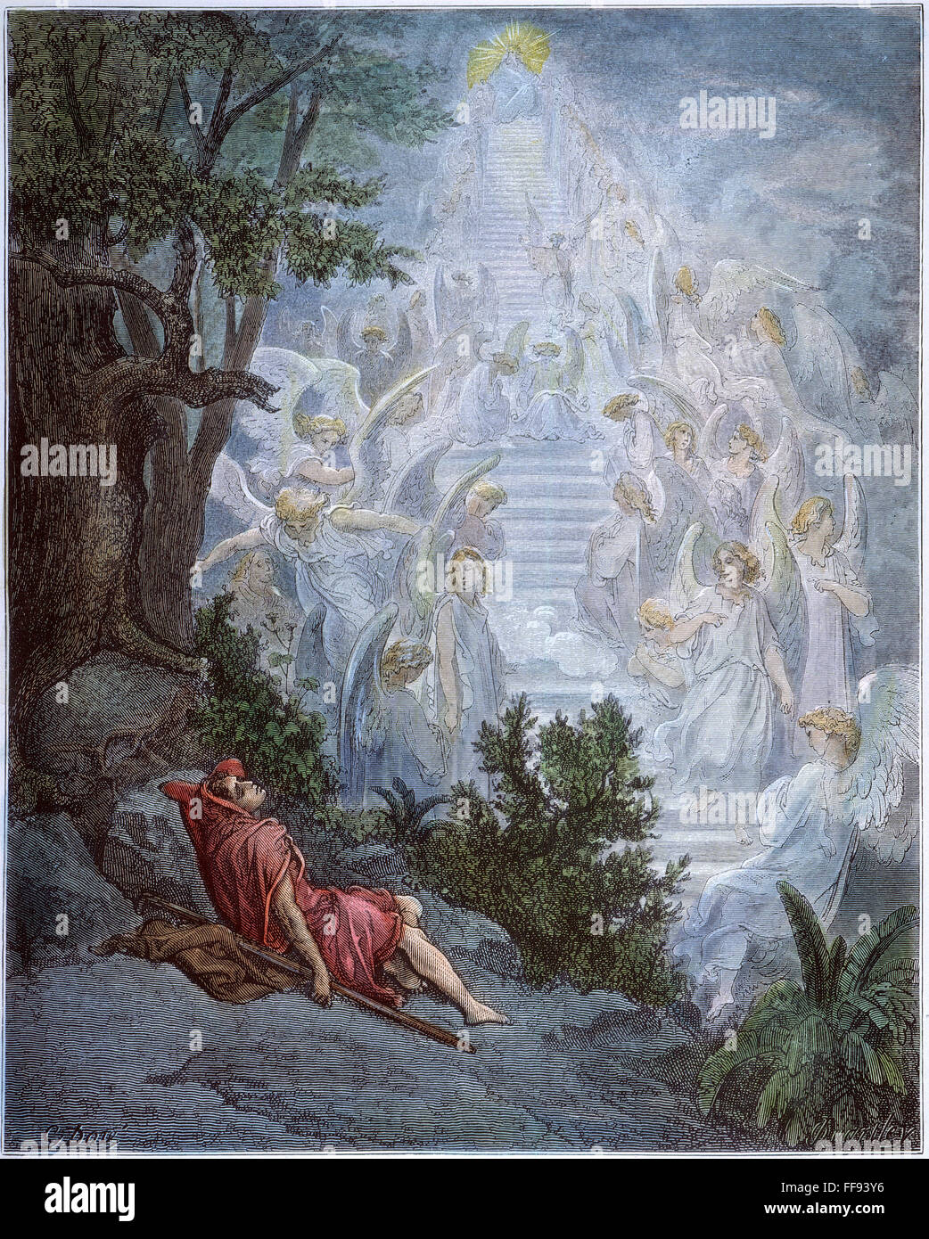 DOR╔: JACOB'S DREAM. /n'And Jacob dreamed, and behold a ladder set up ...