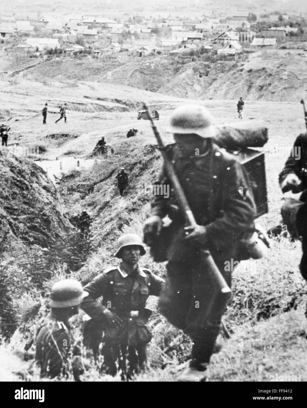 WORLD WAR II: STALINGRAD. /nGerman infantry capturing Hill 102, a ...