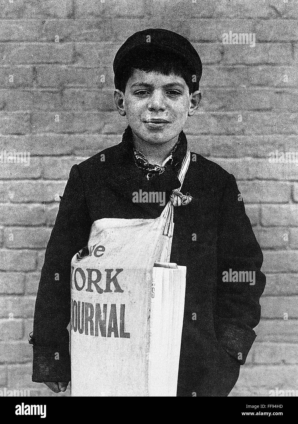 AMERICAN NEWSBOY, 1909. /nAn eleven year-old Italian immigrant named ...