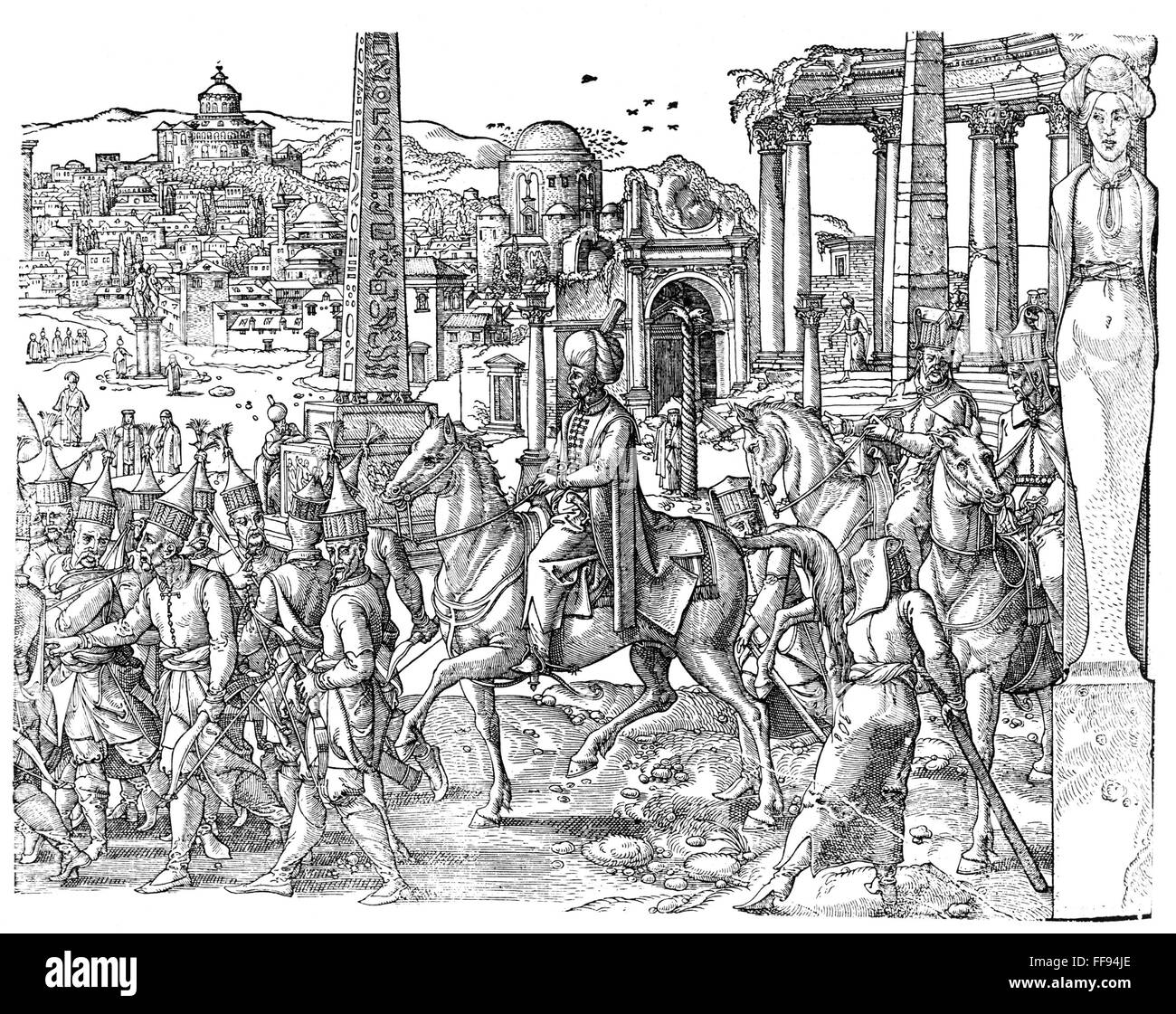 SULEIMAN THE MAGNIFICENT /n(c1494-1566). Sultan of the Ottoman Empire ...