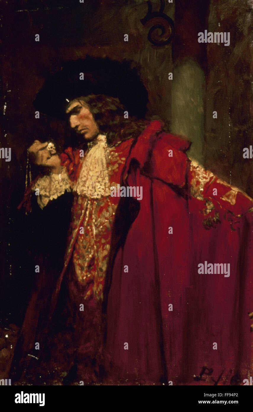 PYLE: GILDED SKULL. /nHoward Pyle: In Place of the Apple Hung a Little ...