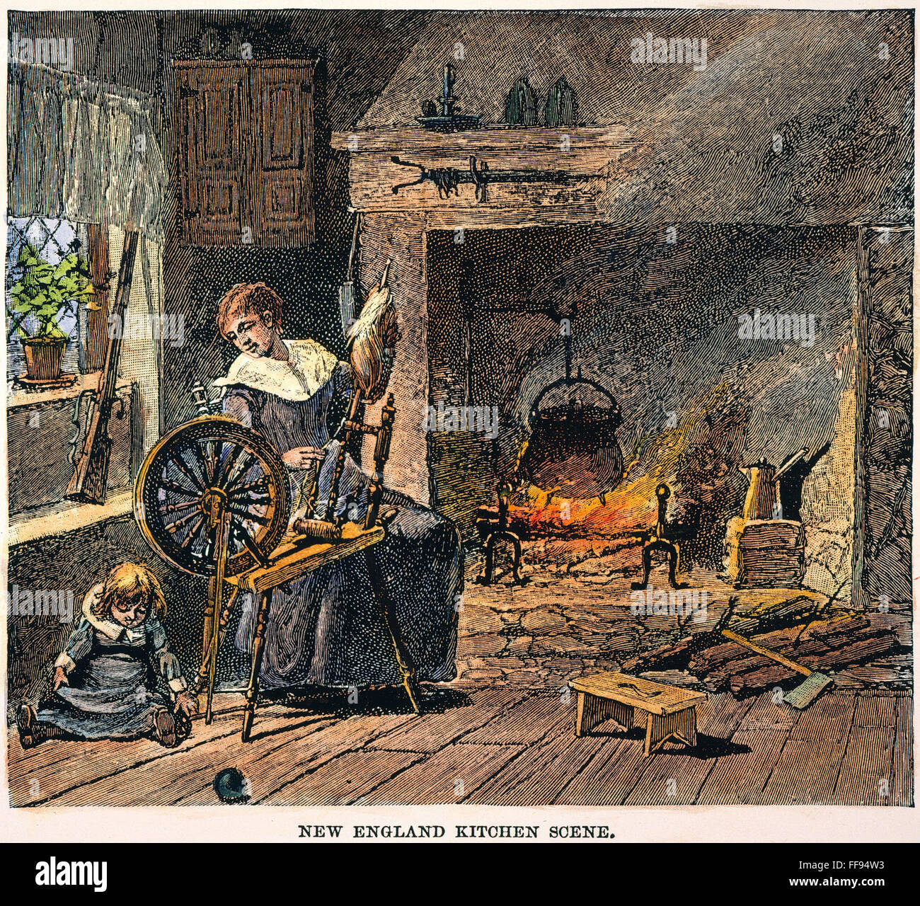 Spinning Wheel 18th Century High Resolution Stock Photography and ...