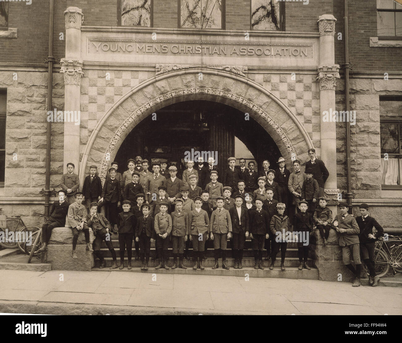 YMCA MEMBERS, c1890. /nMembers of the Young Men's Christian Association ...