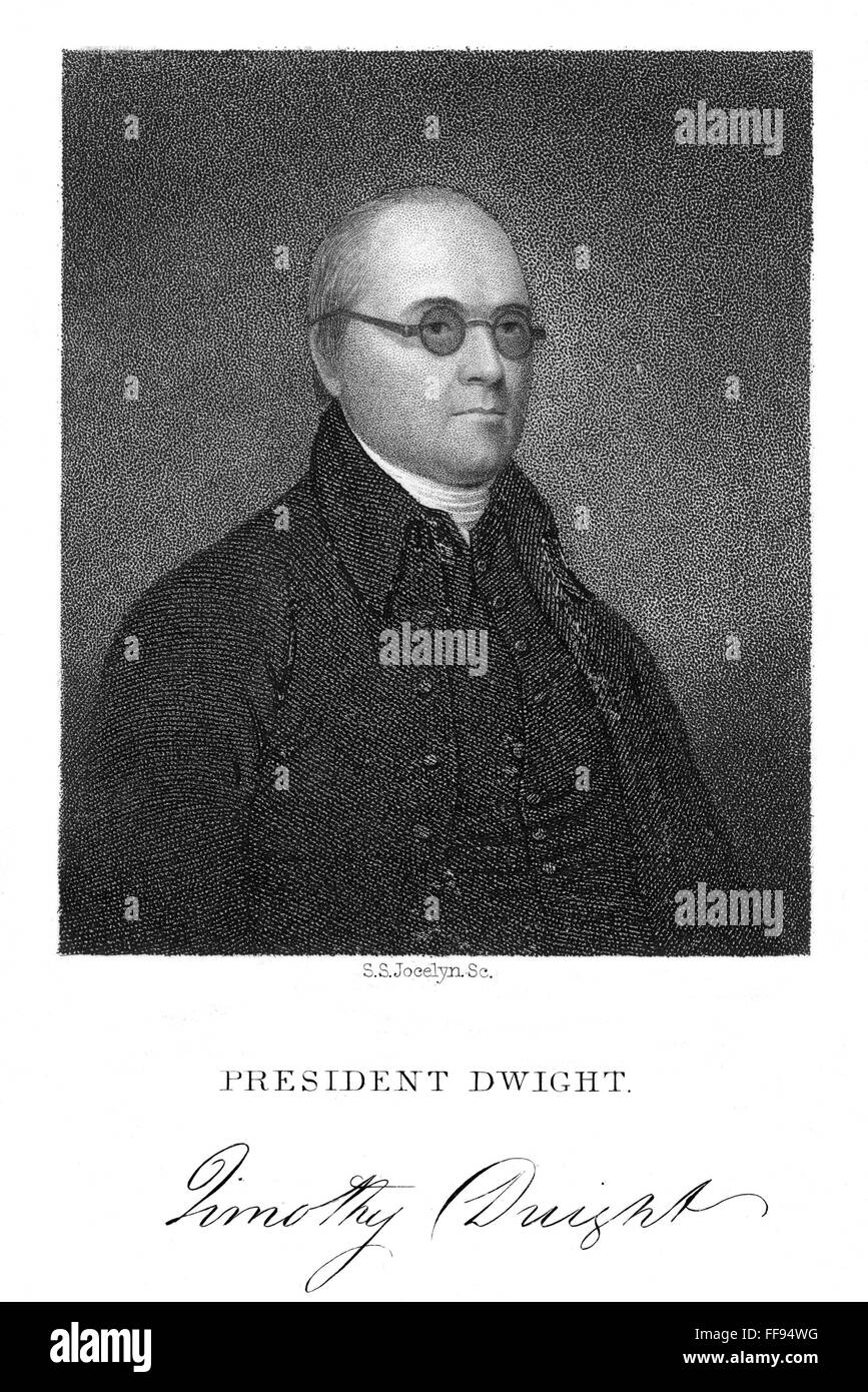 TIMOTHY DWIGHT (1752-1817). /nAmerican Congregational cleric and ...