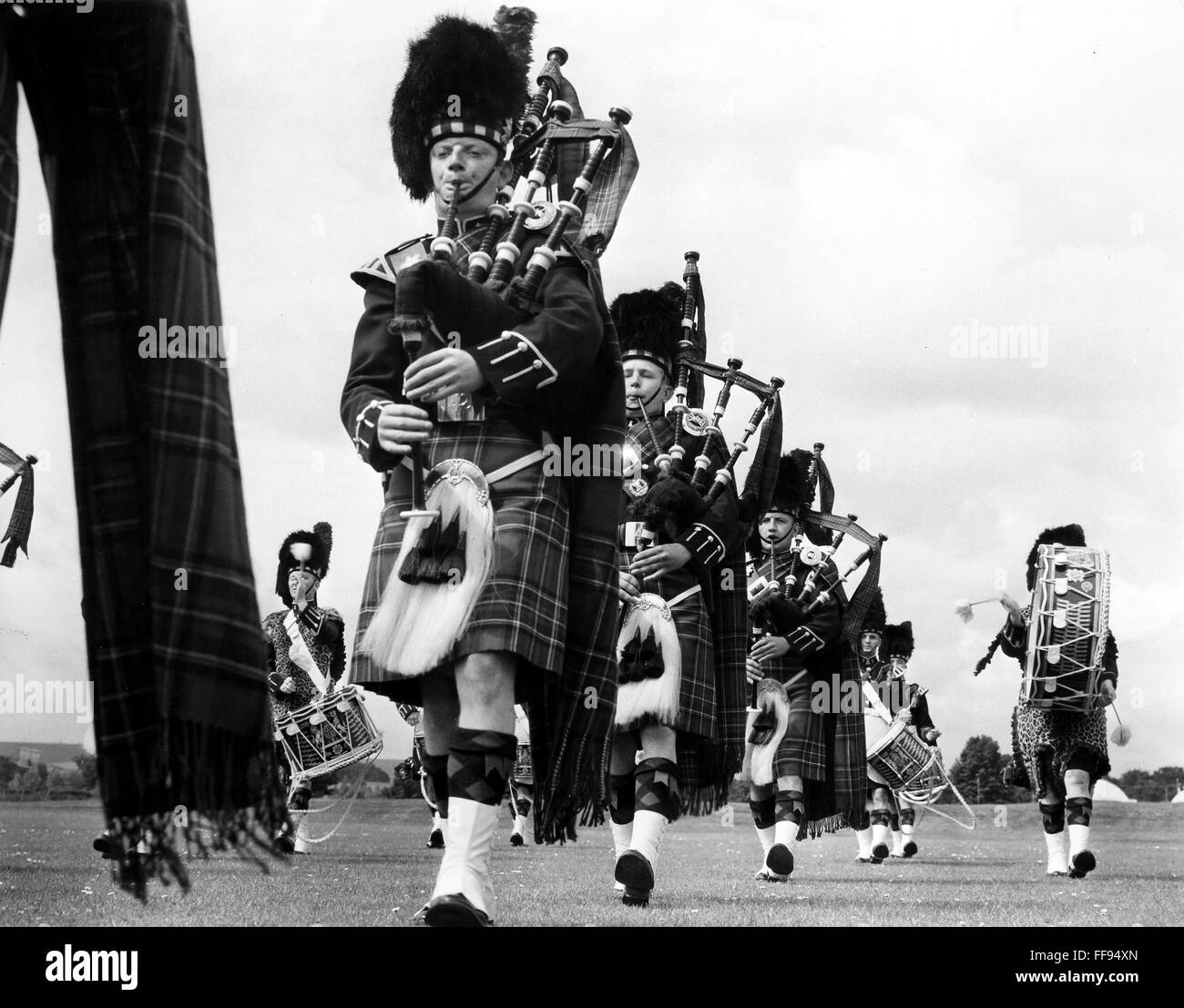 SCOTLAND: BLACK WATCH. /nThe regimental band and massed pipers of the ...