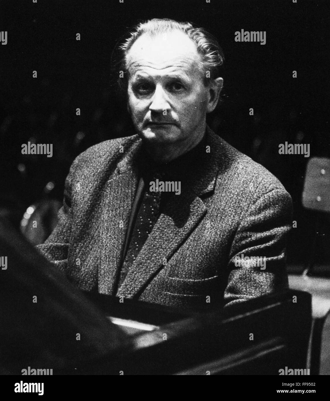 WILHELM KEMPFF (1895-1991). /nGerman pianist. Photographed c1959 Stock ...