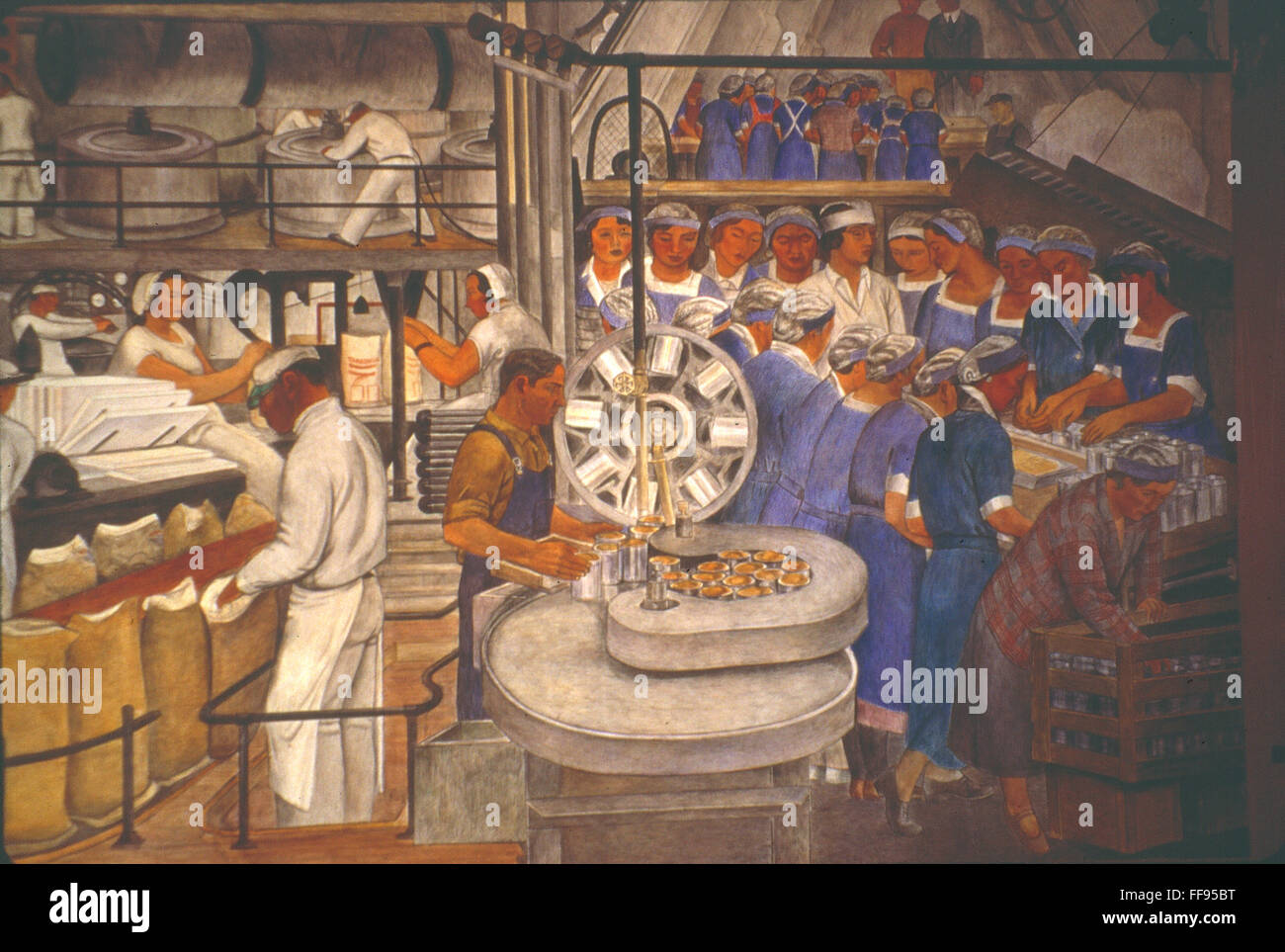 STACKPOLE: INDUSTRIES. /n'Industries of California.' Fresco mural, 1933 ...