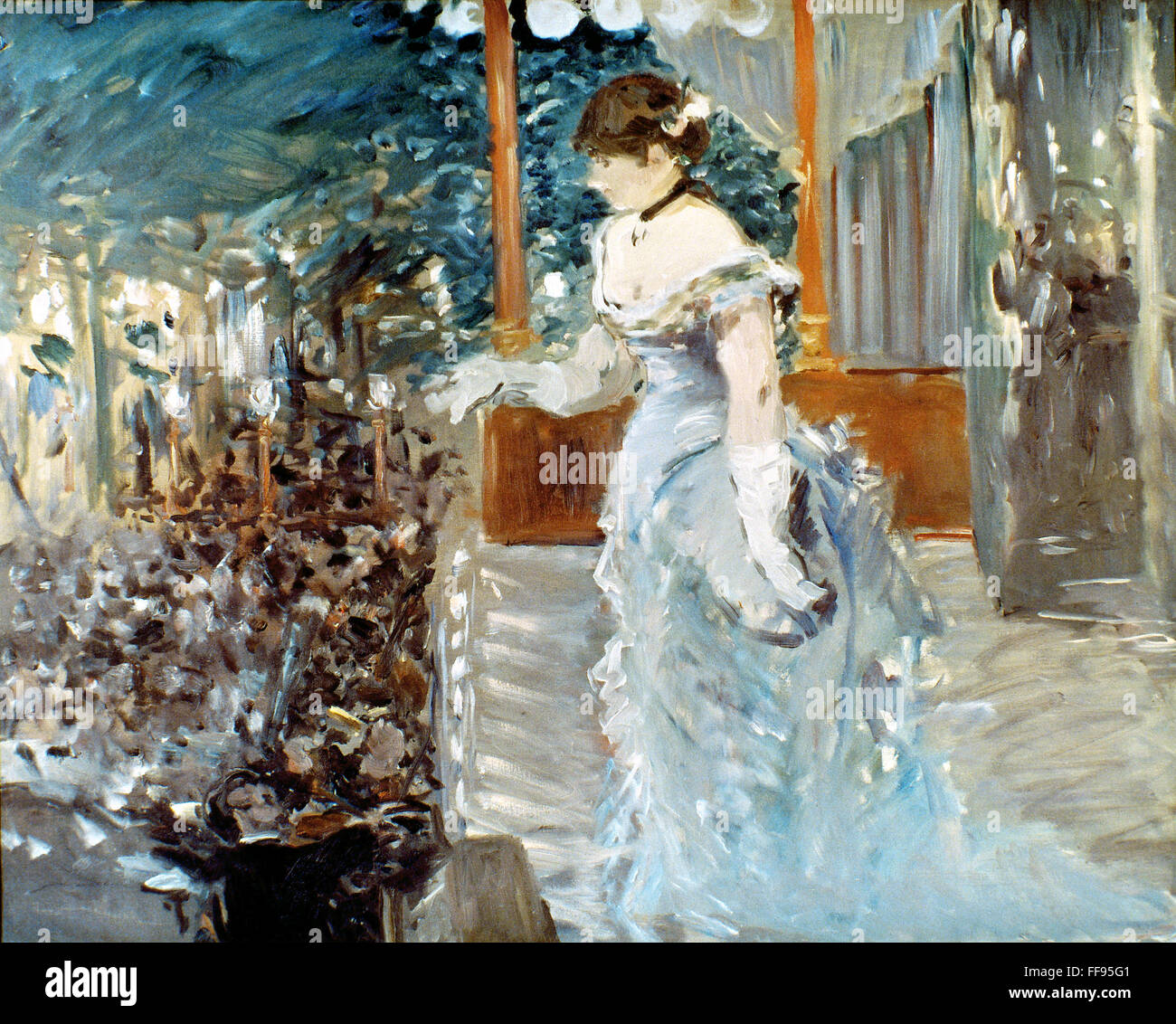 MANET: CAFE-CONCERT, 1879. /nOil on canvas by Edouard Manet, 1879 Stock ...