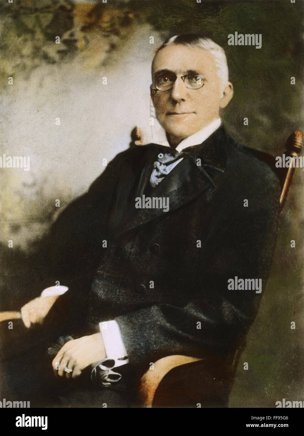 JAMES WHITCOMB RILEY /n(1849-1916). American poet. Oil over a ...