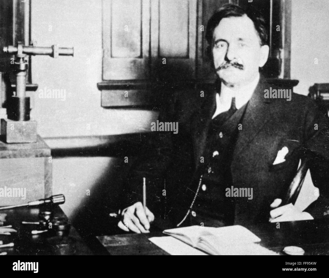 ALBERT ABRAHAM MICHELSON /n(1852-1931). American physicist Stock Photo ...