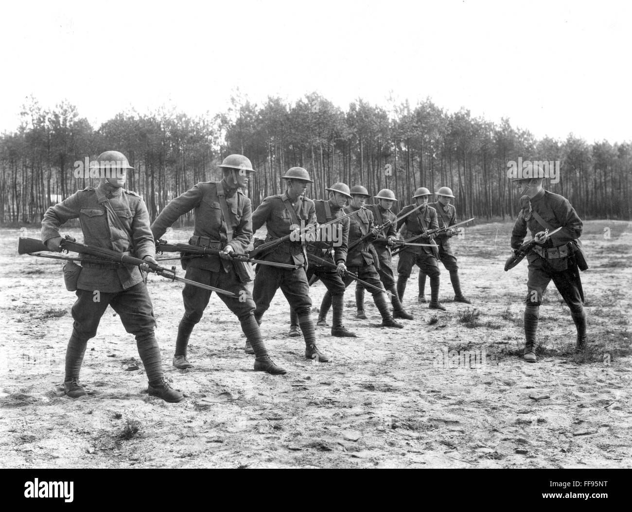 WORLD WAR I: TRAINING. /nMen of the 329th Infantry Regiment, 83rd ...