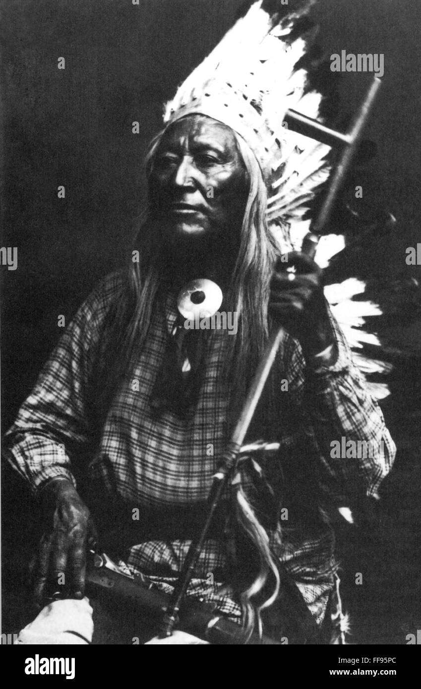 WASHAKIE (c1804-1900). /nShoshone Native American chief. Photographed ...