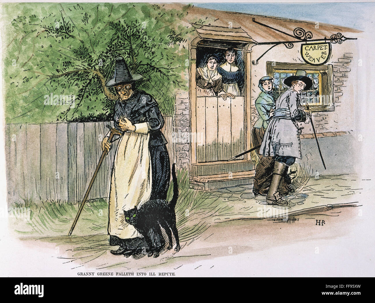 Puritan woman hi-res stock photography and images - Alamy