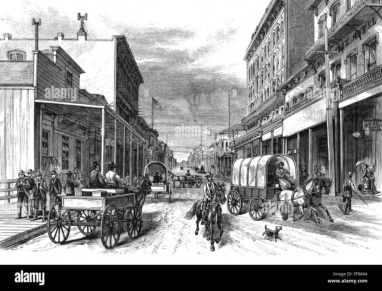 VIRGINIA CITY, NEVADA. /nThe main street of Virginia City, Nevada, in ...
