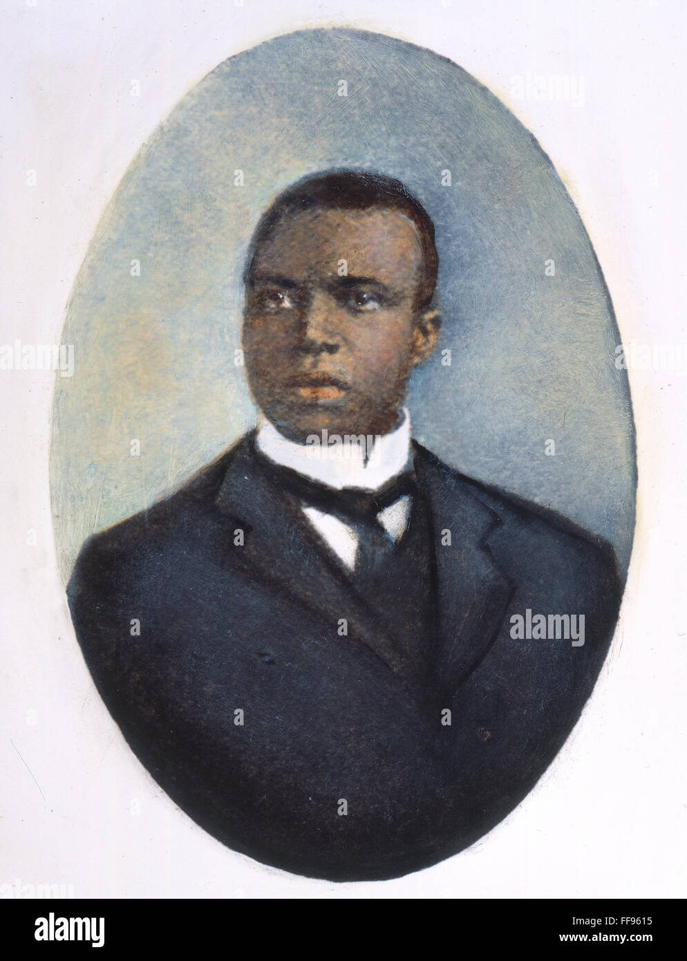 SCOTT JOPLIN (1868-1917). /nAmerican composer: oil over a photograph ...