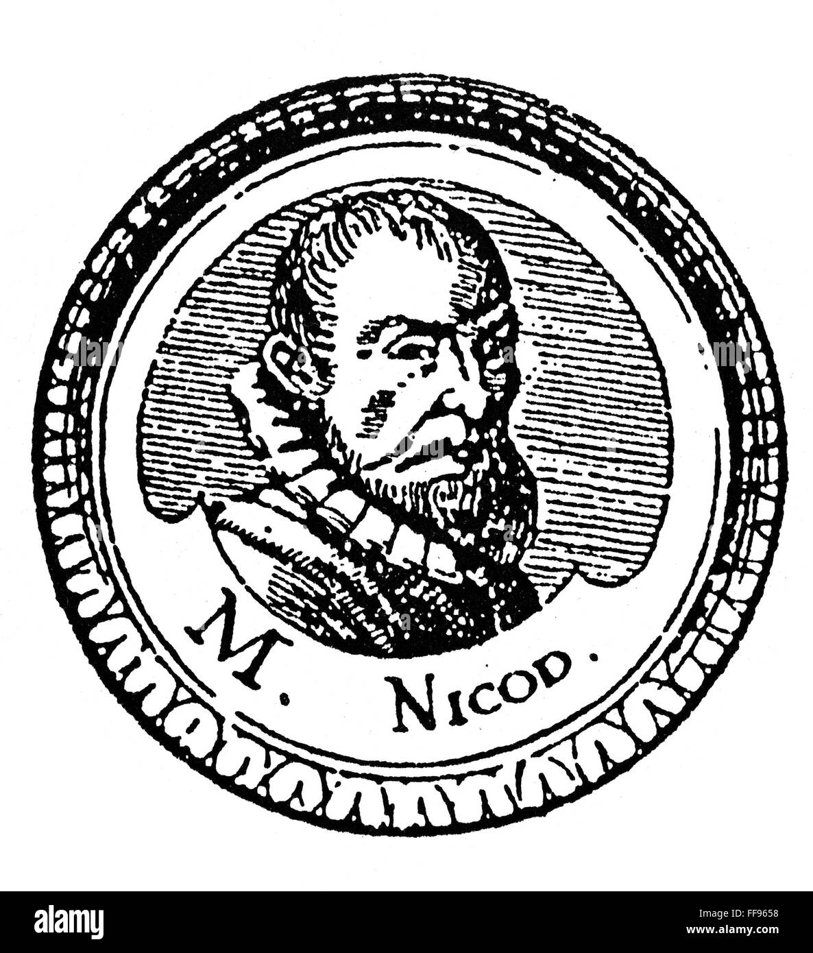 JEAN NICOT (c1530-1600). /nFrench diplomat and scholar. Copper ...