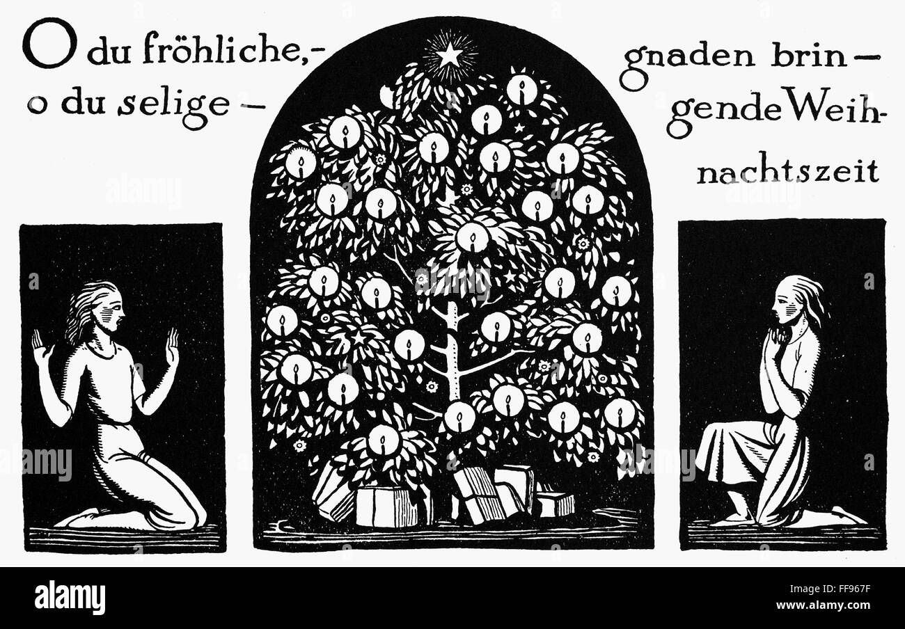 KENT: CHRISTMAS, 1924. /nIllustration, 1924, by Rockwell Kent Stock ...