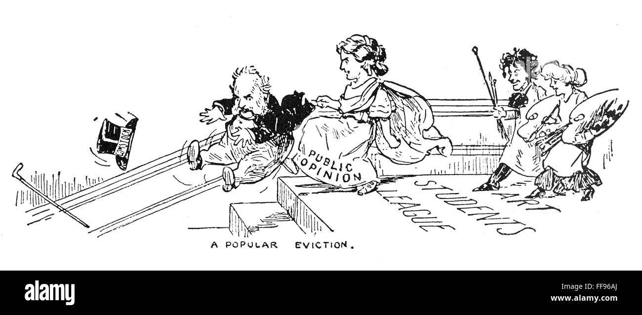ANTHONY COMSTOCK /n(1844-1915). American reformer. 'A Popular Eviction ...