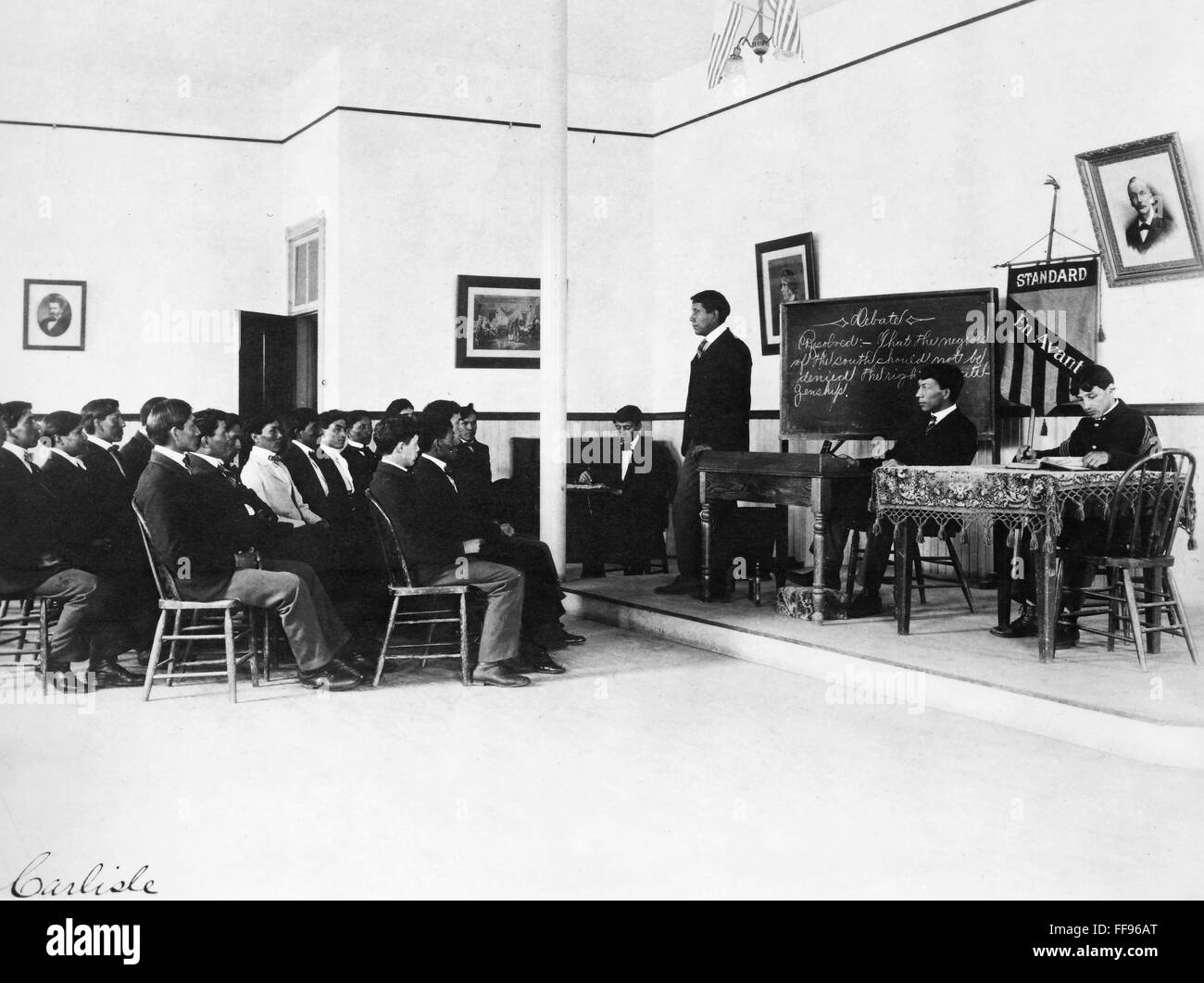 CARLISLE SCHOOL, 1900. /nStudents at the Carlisle, Pennsylvania, Indian ...