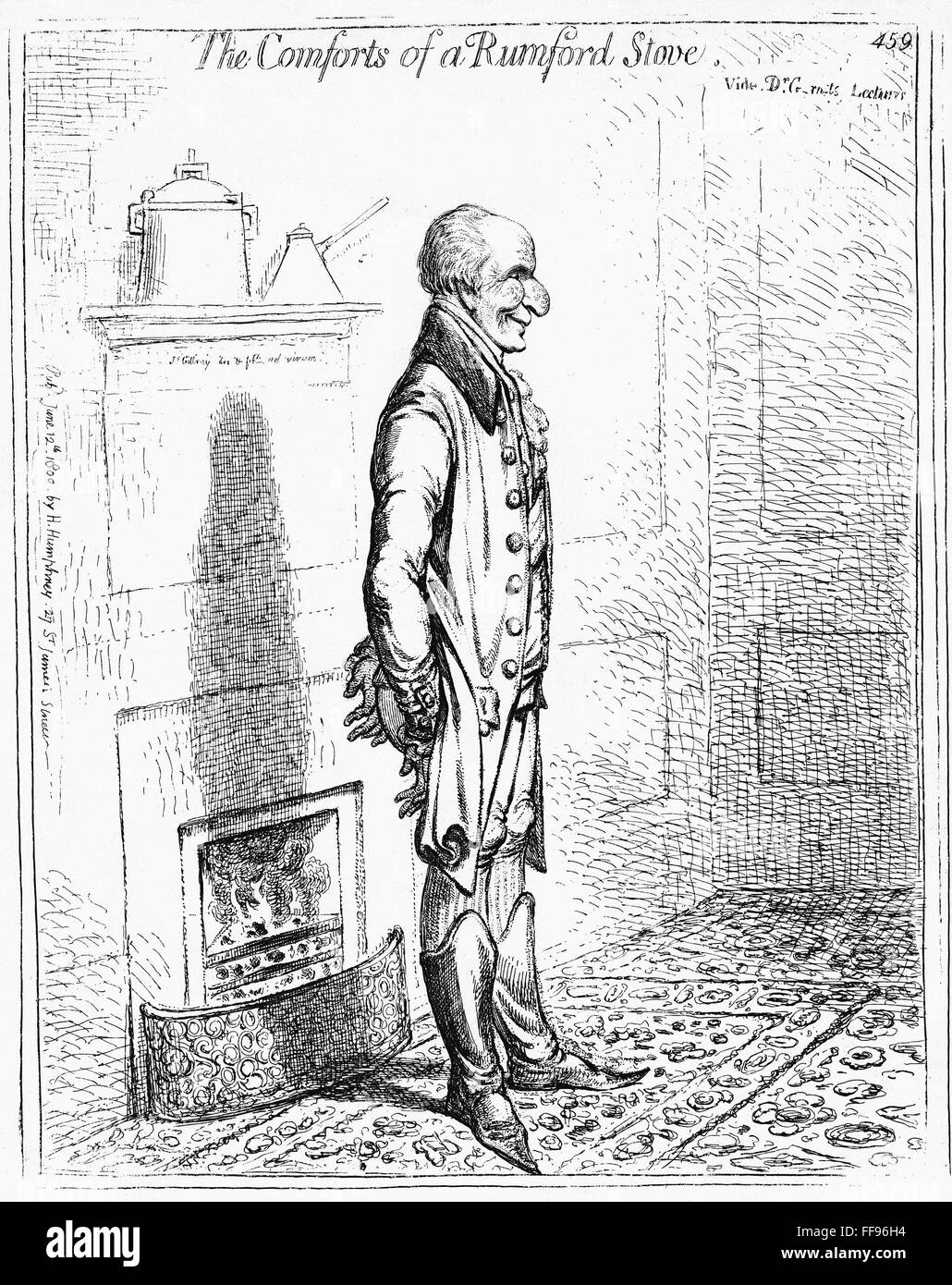 BENJAMIN THOMPSON /n(1753-1814). Count Rumford. American physicist ...