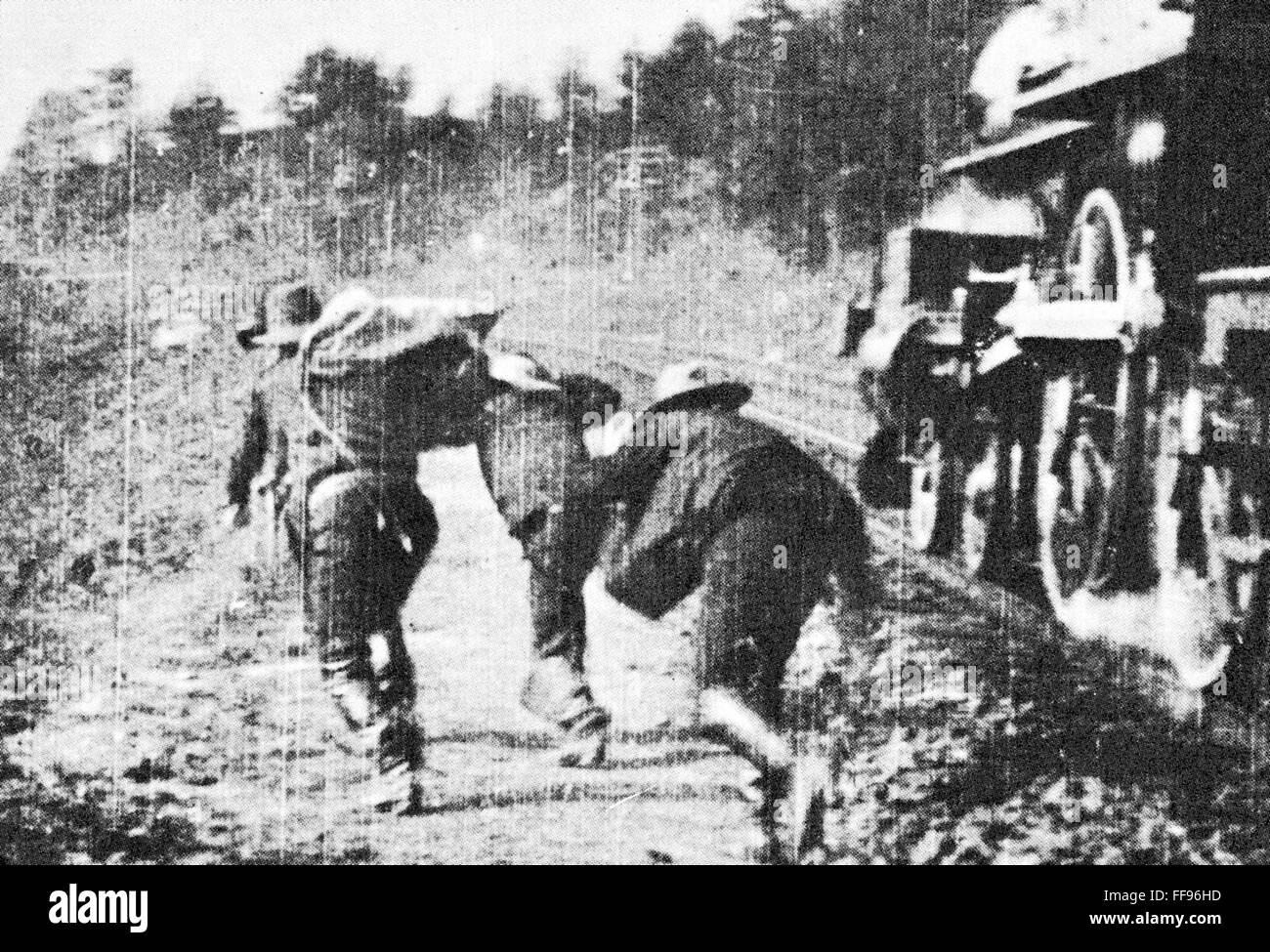 EDISON: MOVIE STILL, 1903. /nScene from the film 'The Great Train ...