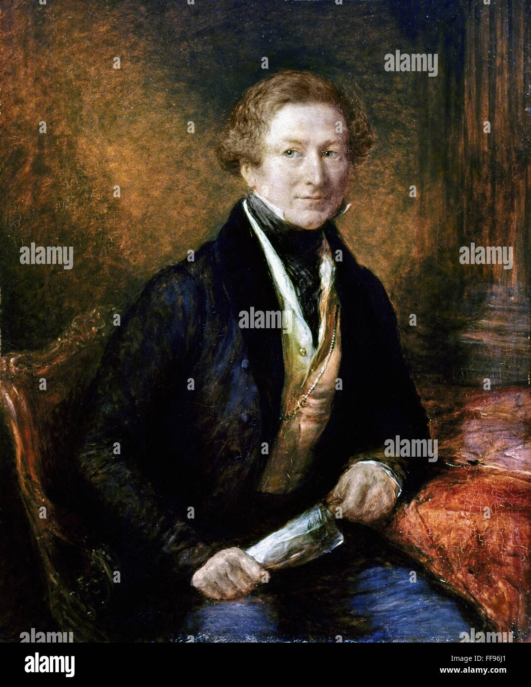 SIR ROBERT PEEL (1788-1850). /nEnglish politician. Oil on panel, 1838 ...