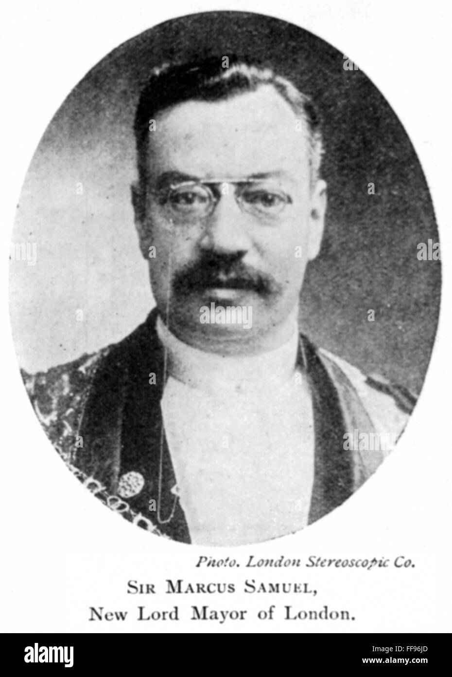 MARCUS SAMUEL (1853-1927). /n1st Viscount Bearsted. English financier ...