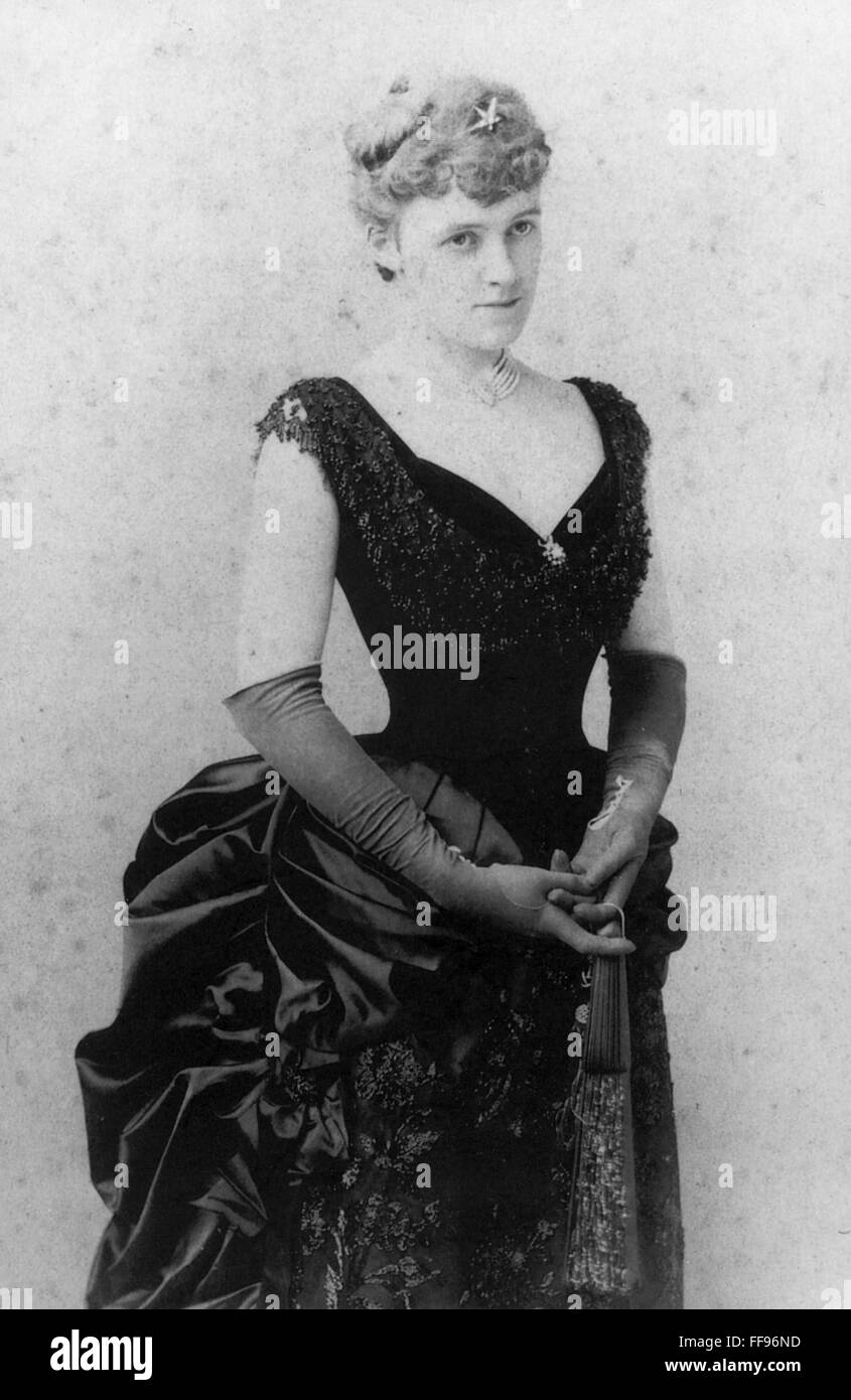 EDITH WHARTON (1862-1937). /nAmerican writer. Photographed c1885 Stock ...