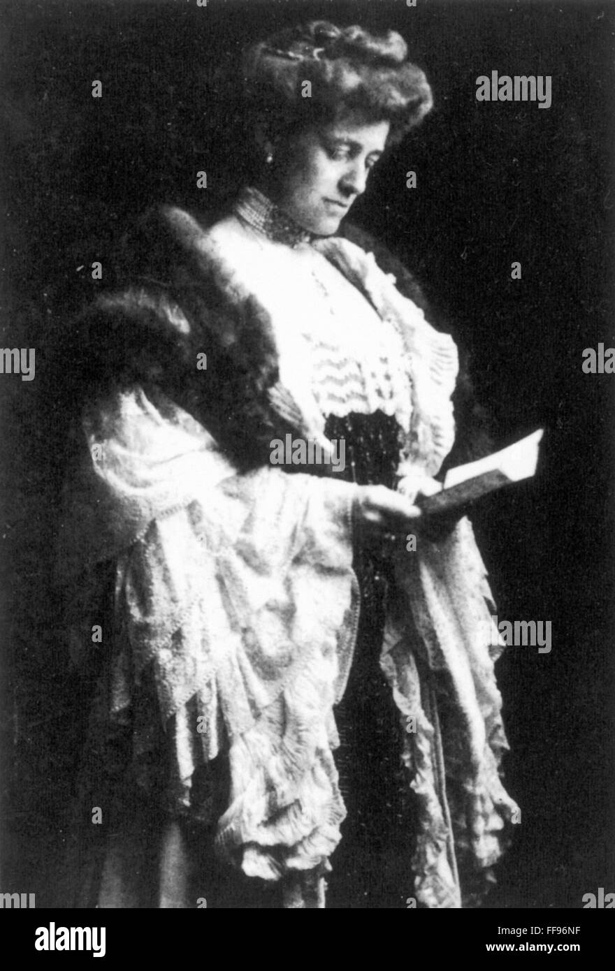 EDITH WHARTON (1862-1937). /nAmerican writer. Photographed shortly ...