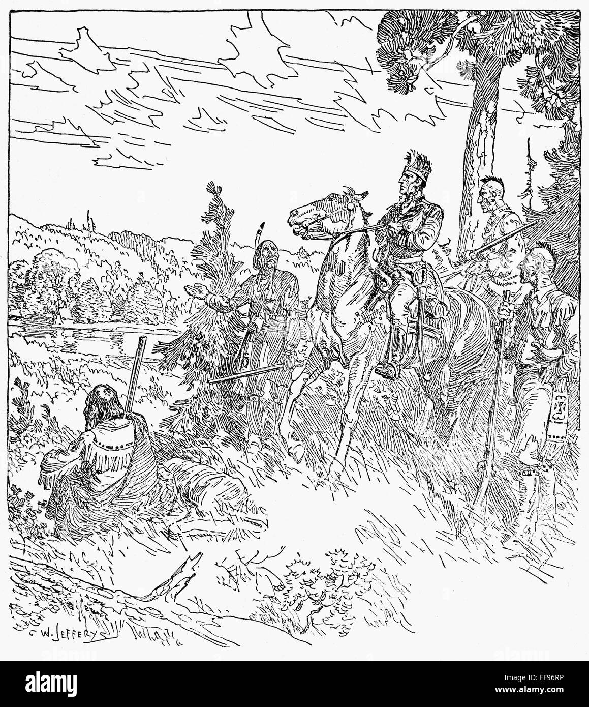 JOSEPH BRANT (1742-1807). /nNative American name: Thayendanegea. Mohawk ...