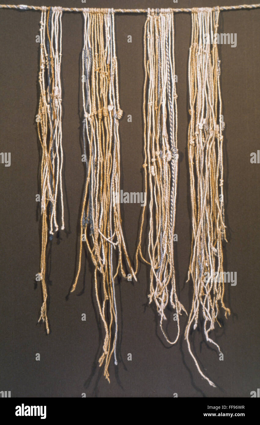 PERUVIAN QUIPU/nfor counting and recording facts and events, of Inca ...