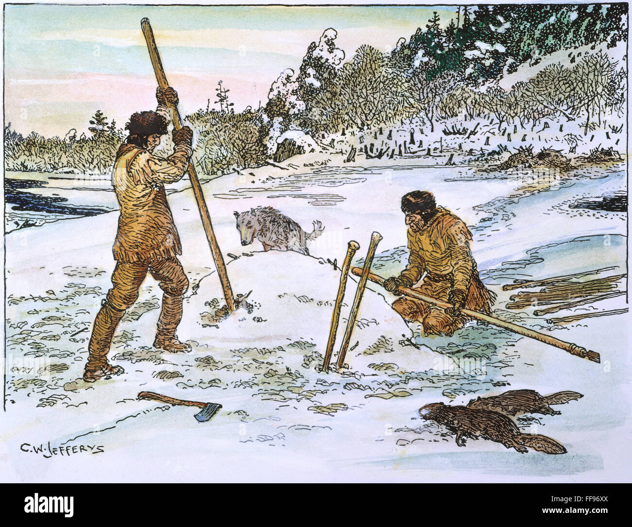 Beaver dam illustration hi-res stock photography and images - Alamy