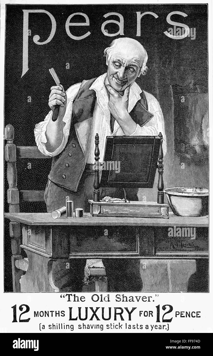 PEARS' SOAP AD, 1897. /nAmerican advertisement, 1897 Stock Photo - Alamy