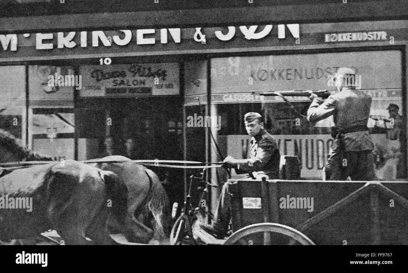 WORLD WAR II: DENMARK, 1943. /nSoldiers of the German occupation in ...