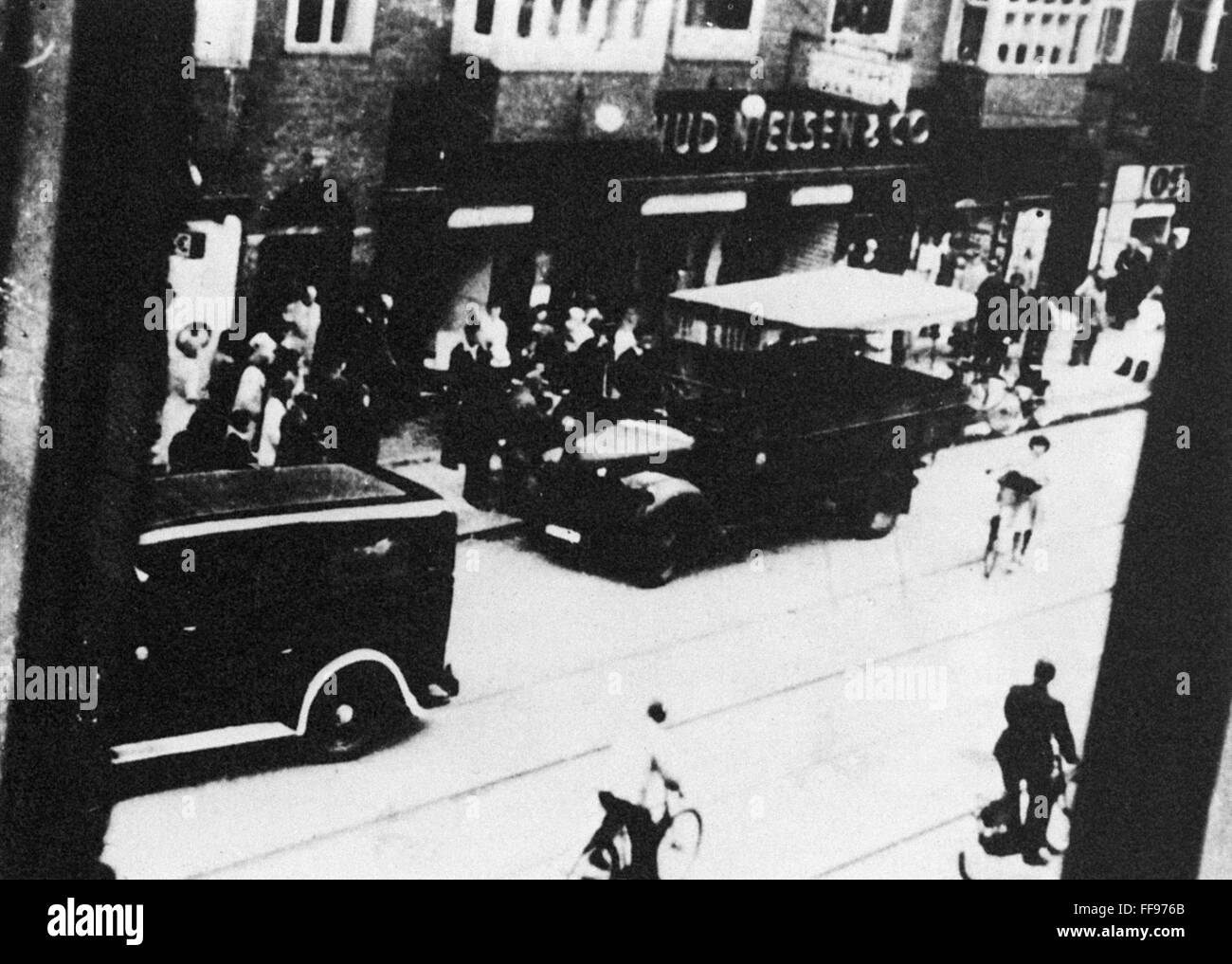 WORLD WAR II: DENMARK, 1943. /nThe German Gestapo rounding up Danish ...