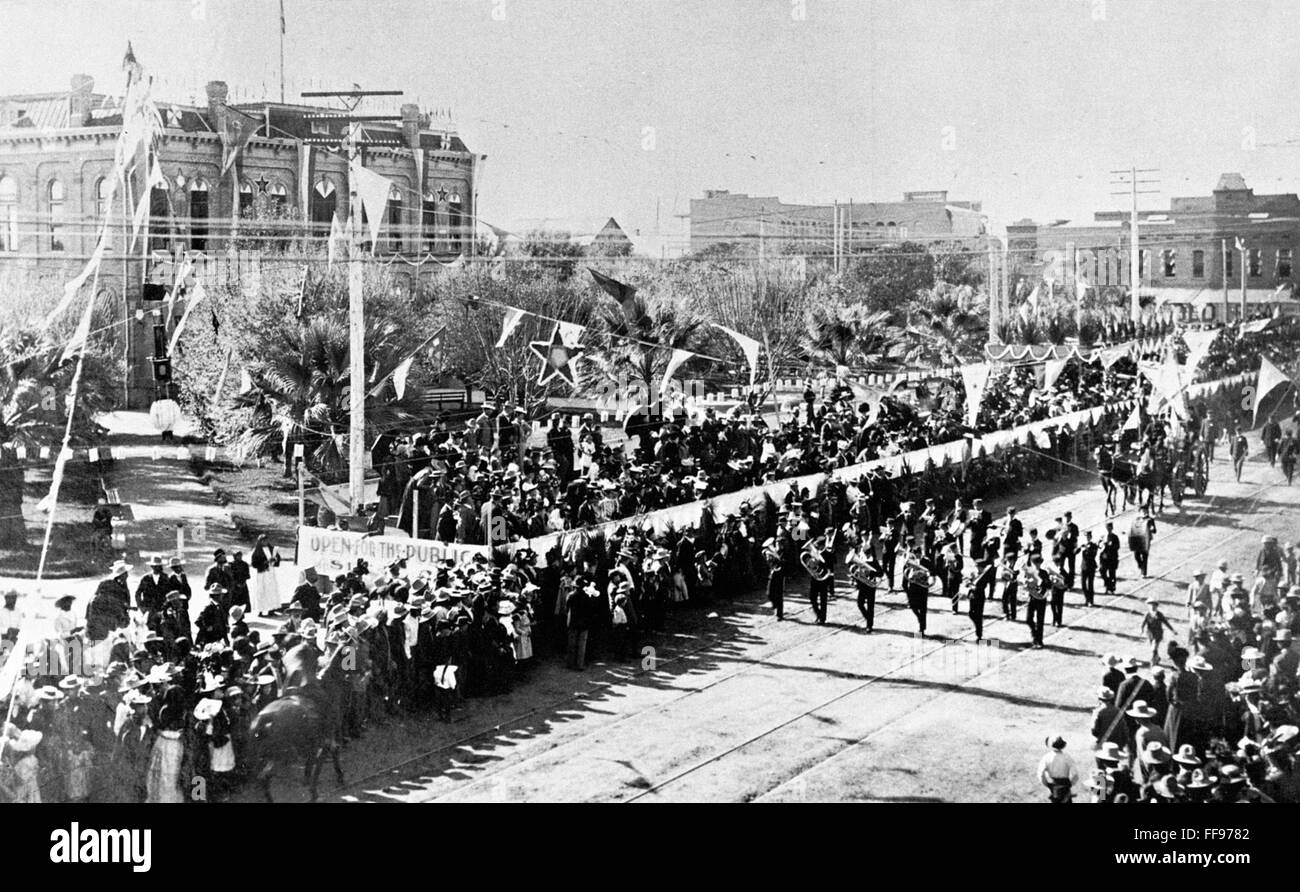 ARIZONA STATEHOOD, 1912. /nA parade in Phoenix to celebrate Arizona's ...