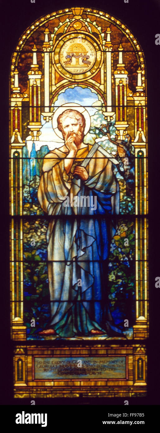 ST. THOMAS APOSTLE. /nSt. Thomas Apostle stained glass window by the ...