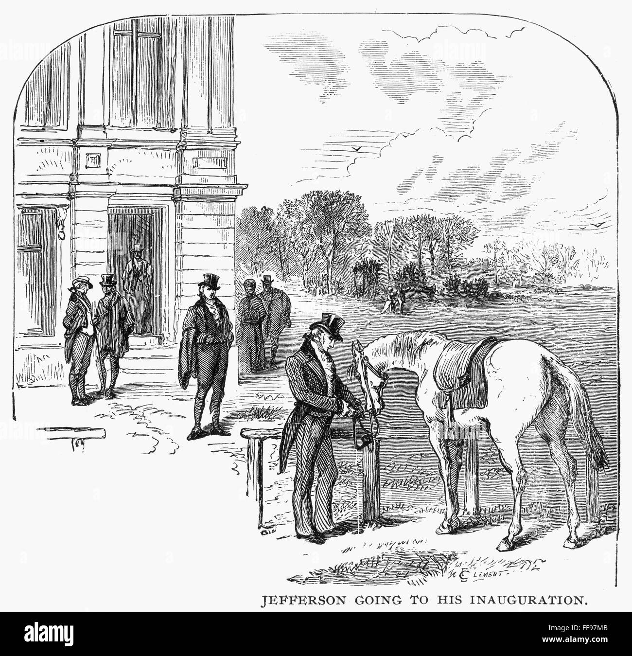 Jefferson inauguration horse hi-res stock photography and images - Alamy