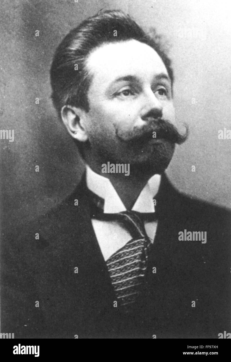 ALEXANDER SCRIABIN /n(1872-1915). Russian composer and pianist Stock ...